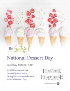 October 14, 2023 - National Dessert Day! - Dr. James Hemstock ...