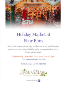 December 10, 2025 - Join Us for the Holiday Market at Four Elms! - Four ...