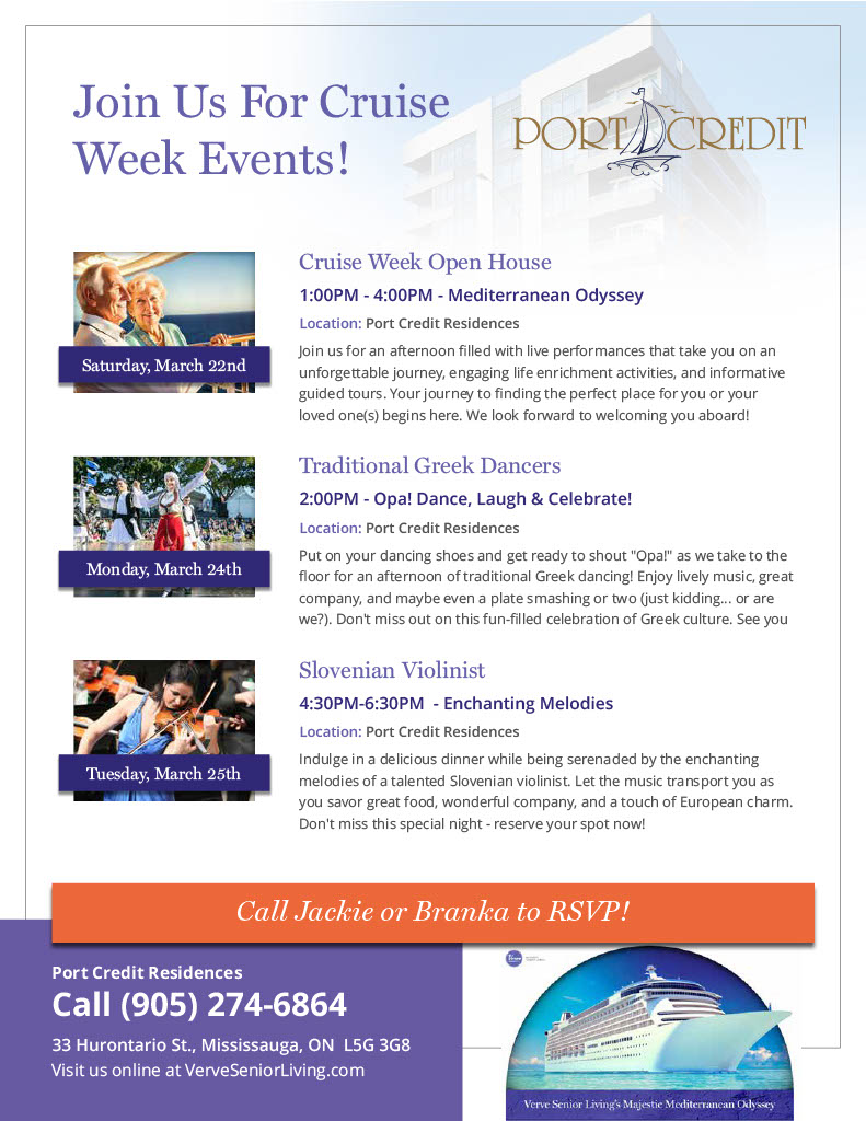 March 2025 - Cruise Week Events! - Port Credit Residences