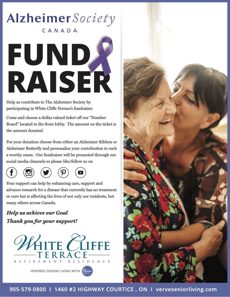 Alzheimer Awareness Fund Raiser - White Cliffe Terrace Retirement Residence