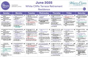 June 2025 - Monthly Independent Living Activity Calendar! - White ...